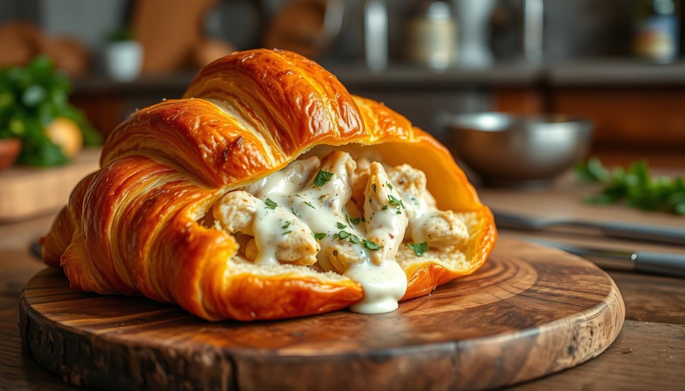 Delicious Croissant Stuffed With Chicken Recipe