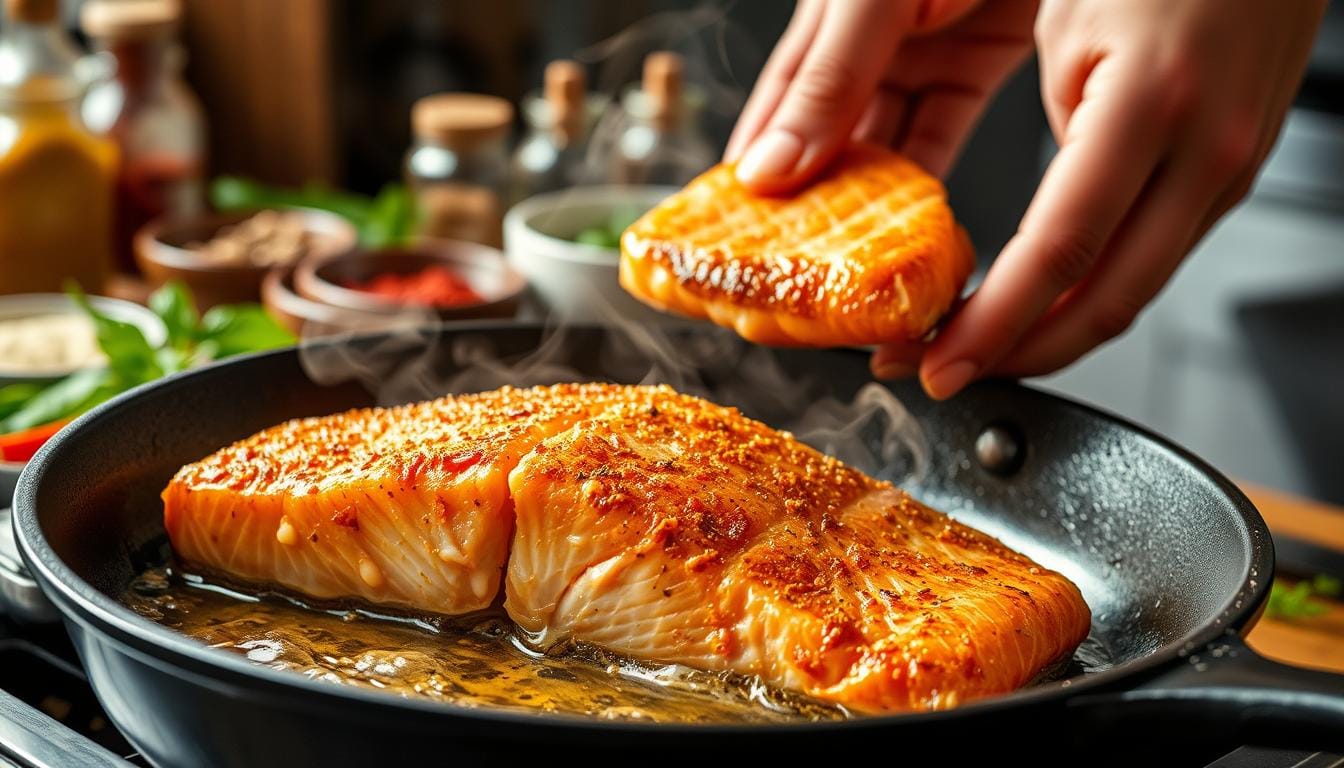 Mouth-Watering Southern Fried Salmon Dish
